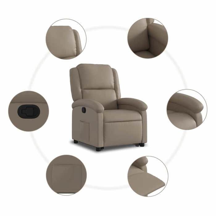 BONNIE®（Brun）Fauteuil releveur - dossier inclinable/135 degrés ...