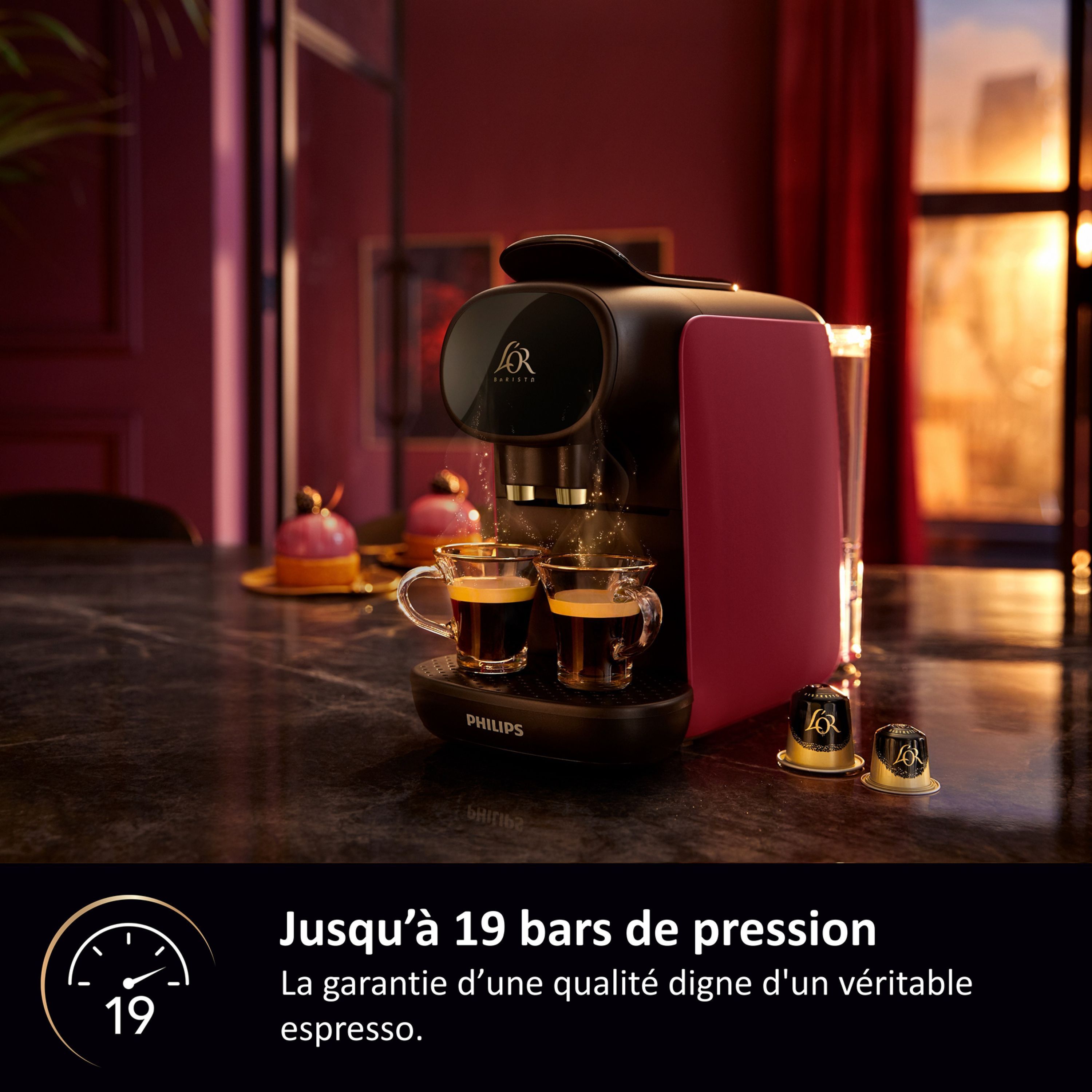 Cafetière à capsules - PHILIPS - L'OR BARISTA - LM9012/50 - Sublime ...
