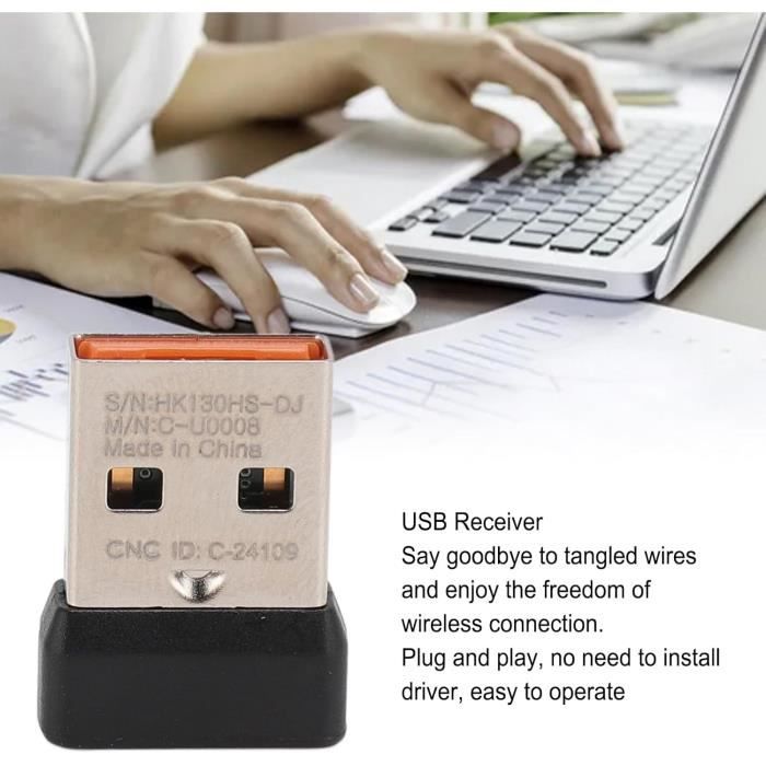 Schiuma Récepteur Nano Usb 2,4 G Avec Tapis De Souris Pour Souris Sans Fil Logitech M590-M720 ...