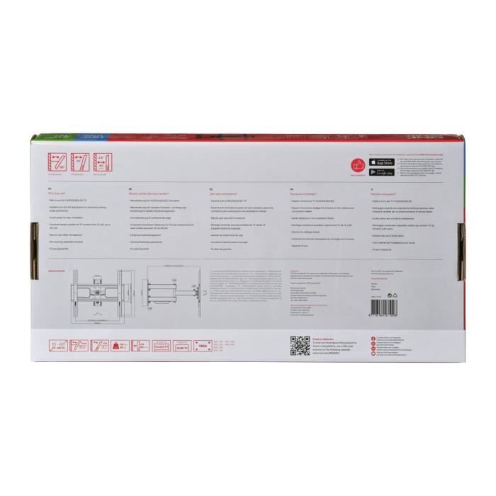 ONE FOR ALL WM2453 Support mural inclinable et orientable à 180° pour ...