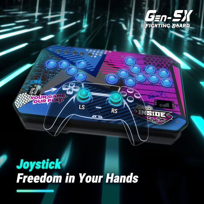 Brook Carte de combat Gen5X - Multi-plateforme PS5, XB, XS, Switch, PC ...