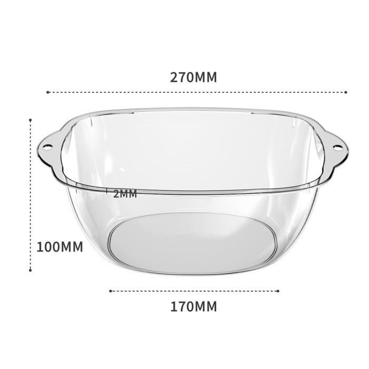 LSF -Bassin transparent pour le visage Lavabo multifonctionnel en ...