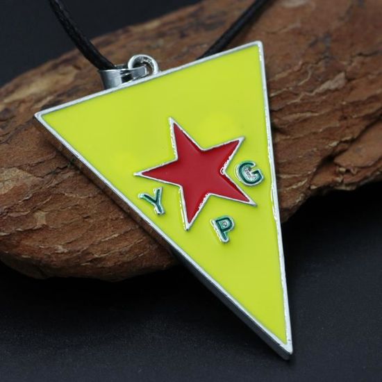 Grande Taille Kurdistan Ypg Drapeau Kobané Rojava Collier_Jaune - Cdiscount