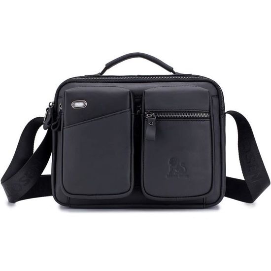 Hommes Sac D'Épaule Sac Bandoulière Cuir Sac De Messager Sac À Épaule ...