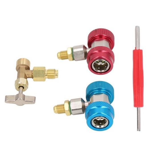 Cikonielf Attache rapide R134A Kit adaptateur R134A robinet de ...
