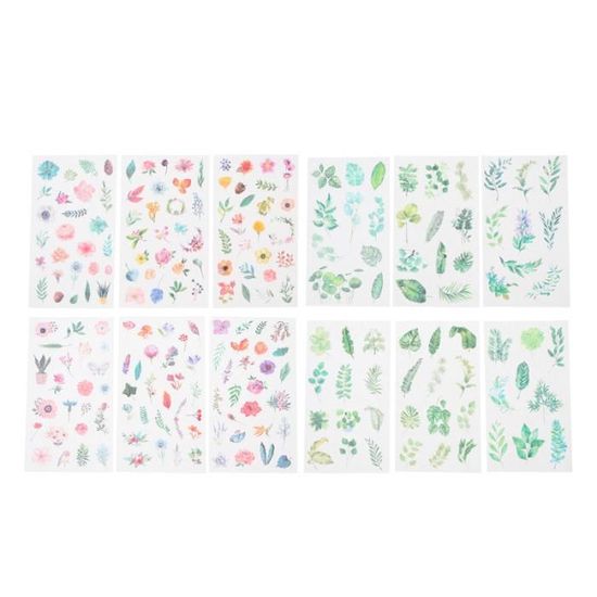 48 Feuilles Diary Compte Main Diy Stickers Scrapbook Artisanat ...