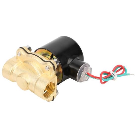 RHO-vanne G1/2 pouces lectrovanne en laiton G1/2 pouces, pression d'eau, fermeture normale ...