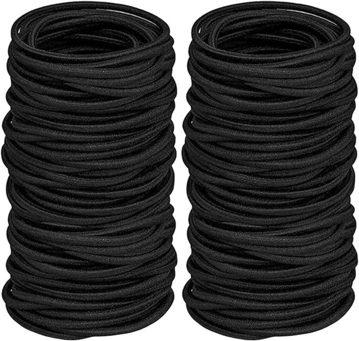 100 Elastique Cheveux,Chouchous Elastiques Sans Métal,2mm Cheveux ...