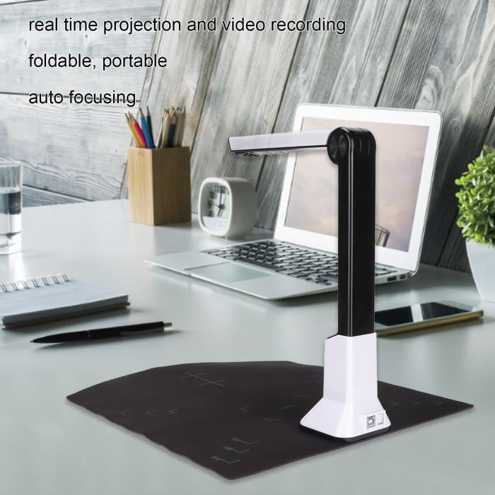 Caméra de documents - AKOZON - KC5M01 - 8 millions de pixels - USB 2.0 - Correction automatique ...