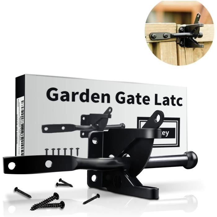 Verrou de Portail Verrouillage automatique, Serrure Métal à Boulon ...