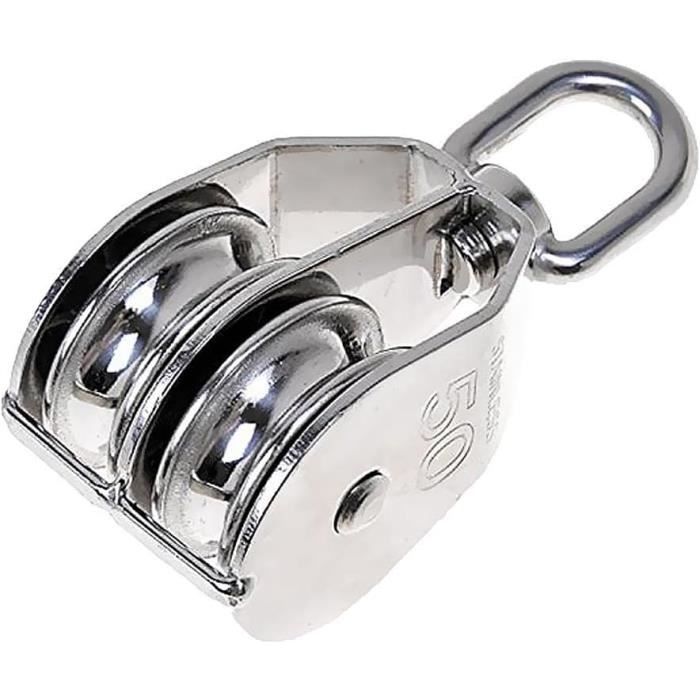 Double Poulie Acier Inoxydable M15- Poulies Chargement Rotation De 360 ...