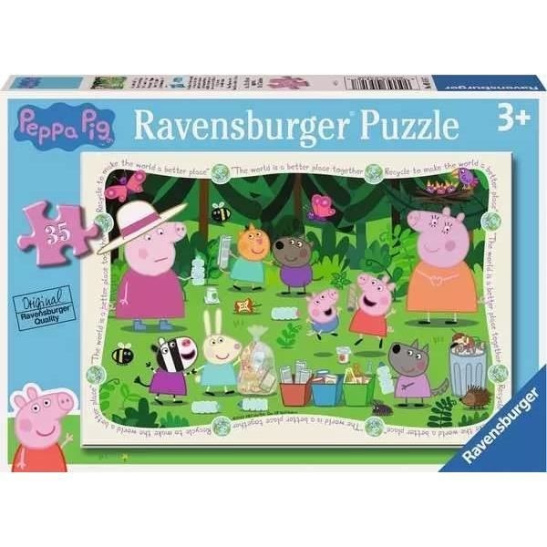 RAVENSBURGER PEPPA PIG PUZZLES POUR ENFANTS À PARTIR DE 3 ANS - 35 PIÈ ...