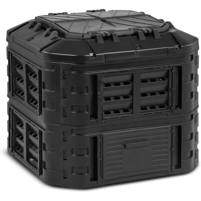 Hillvert HT-M-COMP-600 Composteur De Jardin Rapide Thermocomposteur Bac ...
