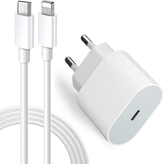 IPhone Chargeur de Charge Rapide [Apple MFi Certified] 20W USB C ...
