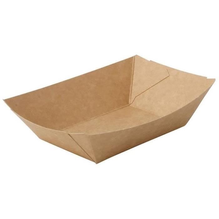 Dur carton bol a forme de bateau jetable avec bio revêtement I ...