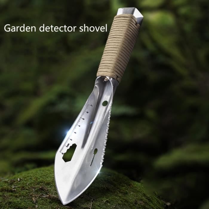 Pelle,Détecteur de métaux de jardin avec gaine en acier inoxydable, 100 ...