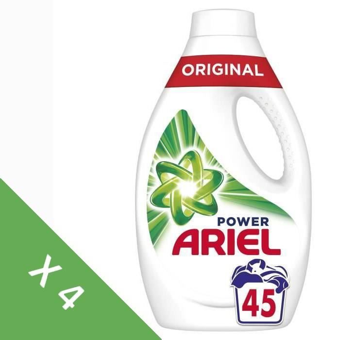 [Lot de 4] ARIEL Lessive Liquide Original - 45 Lavages - 2475 ml ...