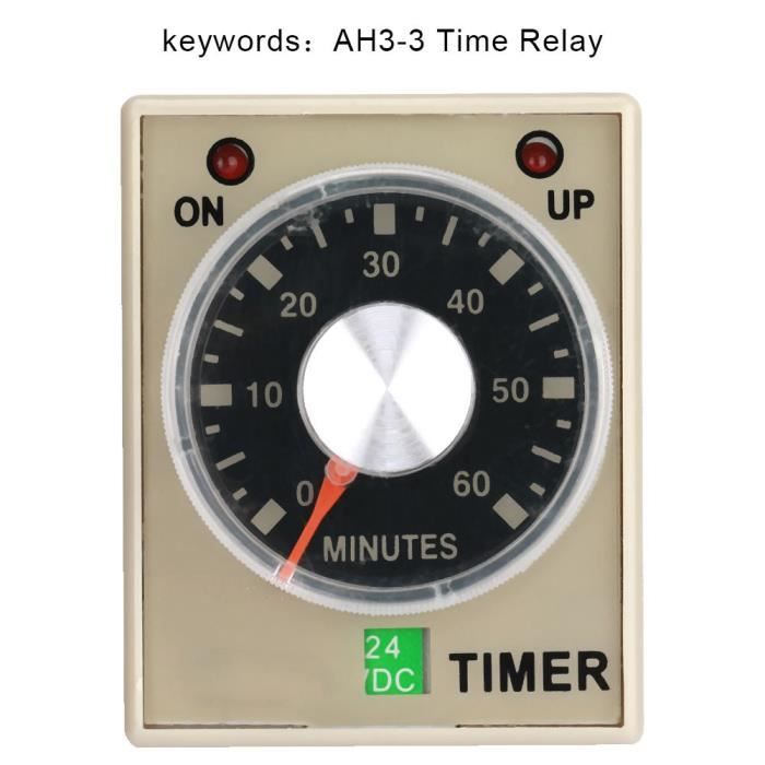 Cikonielf Delay Timer Relay Cikonielf Relais temporisé 24VDC 60Minutes ...