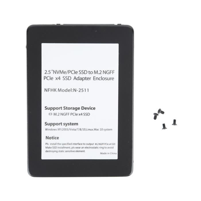 EJ.life Carte Riser Carte de montage SSD M.2 PCIE x4 vers U.2 SFF‑8639 ...