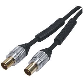 Cable Coaxial male-male haute qualité 1,5m - Cdiscount TV Son Photo