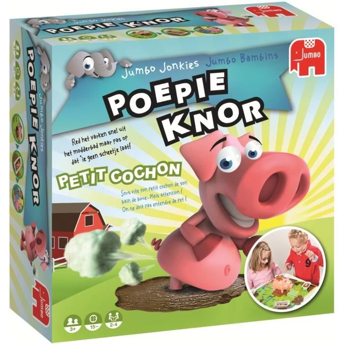 Jeu d'ambiance - JUMBO - Jumbo Petit cochon - Pour enfants - Blanc - 2 ...