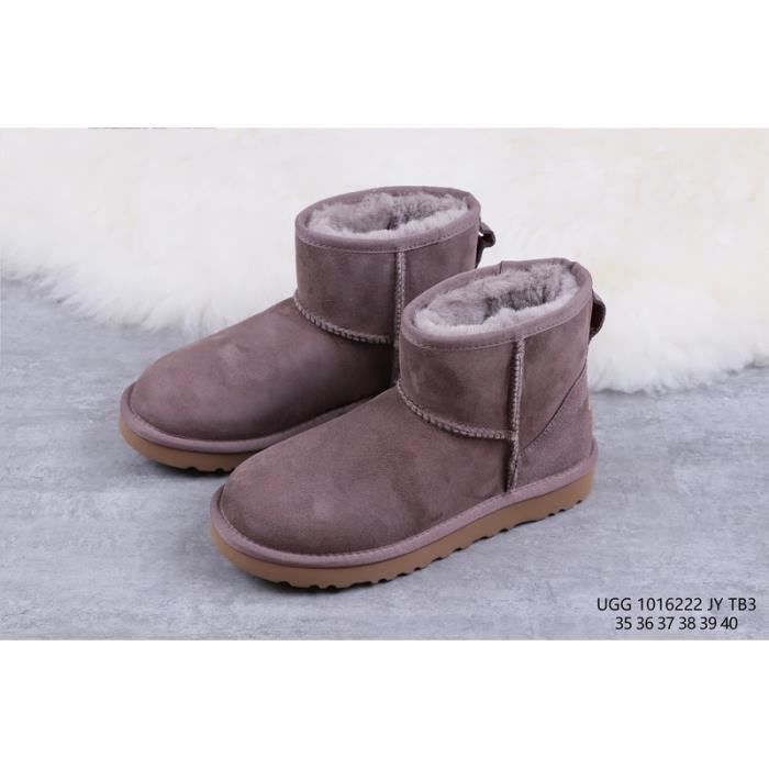 Boots UGG Classic Mini II femmes Boot Marron - Cdiscount Chaussures