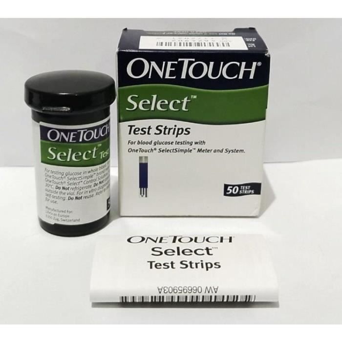 Test Strips - ONETOUCH SELECT - One Touch / Onetouch Select Simple ...