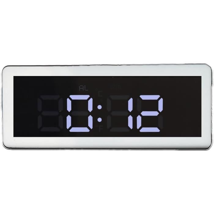 Réveil Numérique Rectangulaire Avec Écran Miroir, Style Moderne ...