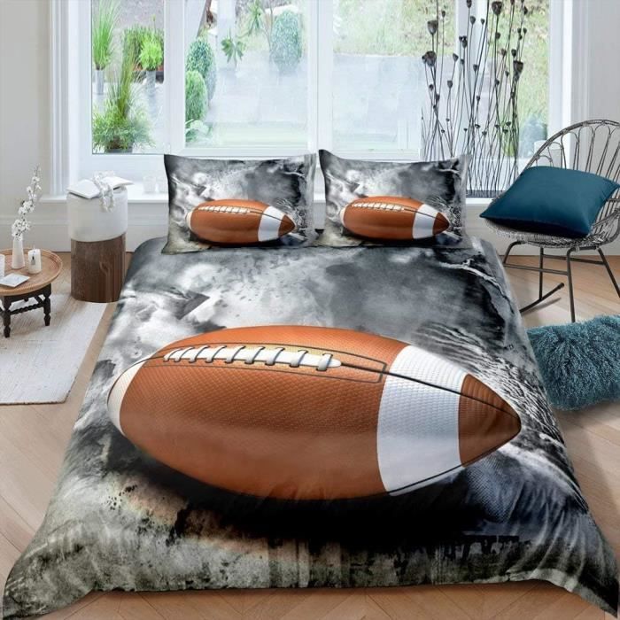 Parure De Lit 3 Pièces Avec Housse De Couette Et 2 Taies D'Oreiller ...