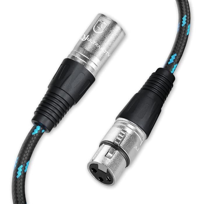 Câble Microphone Xlr-12,5M Mâle Vers Femelle,Symétrique,Cordon 3 ...