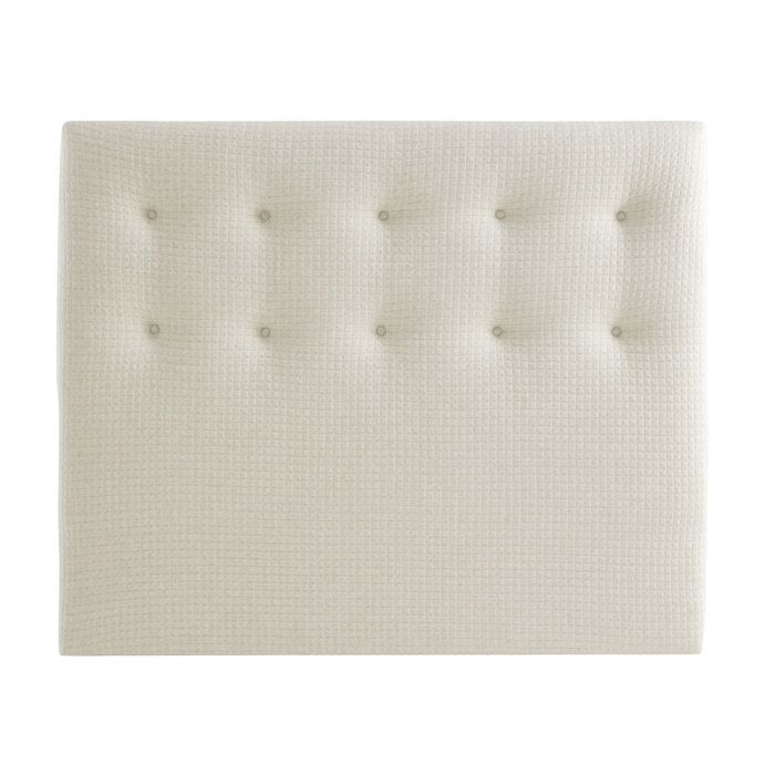 Tête de lit déco capitonnée naturelle écru Aube - SOMEO 140 - Someo - Cdiscount Maison
