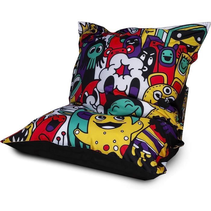 Ecopuf Pillow Pouf moderne pour enfant - En polyester - Avec housse ...