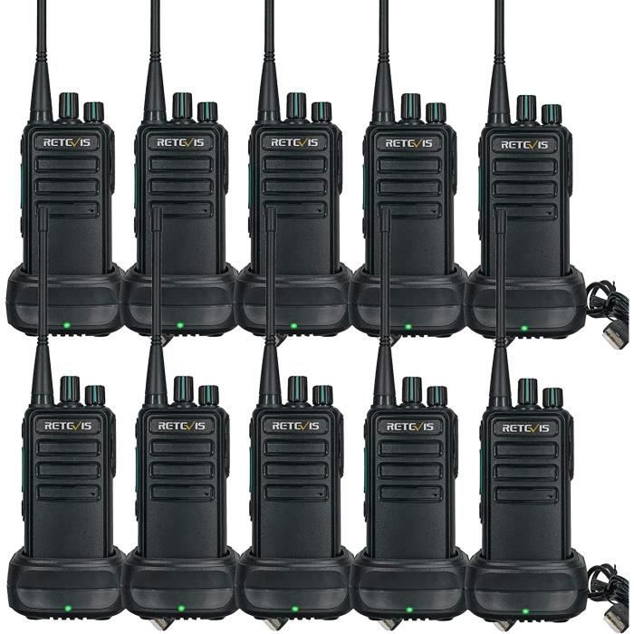 Retevis RB629 Talkie Walkie, PMR446 Rechargeable Talkies Walkies avec ...