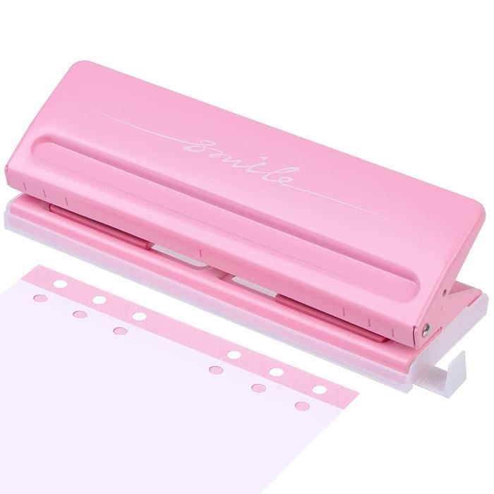 Perforatrice de Bureau 6 Trous, Perforatrice à Distance Réglable ...