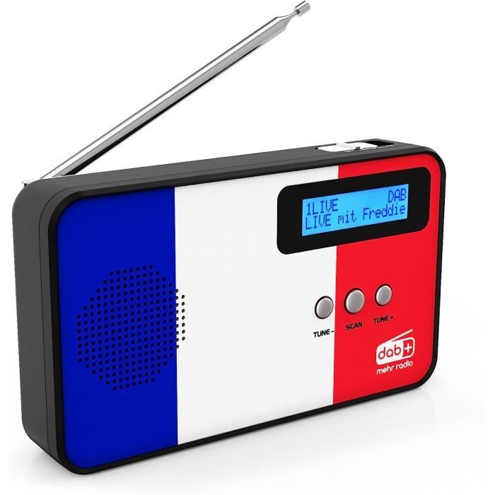 Dab 100 Dab+ Radio De Football Avec 7 Drapeaux Fm Portable, Petite ...