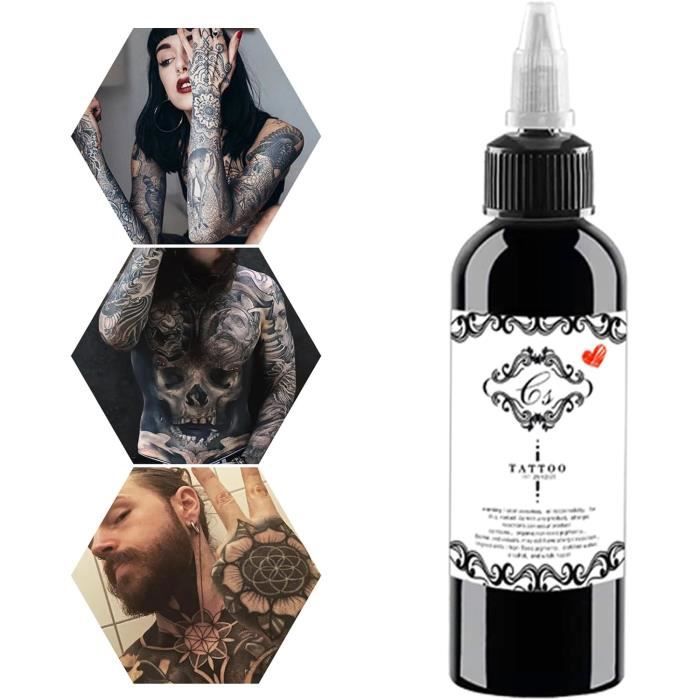 Bâton Et Tampon D'Encre De Tatouage Noir, Encre De Tatouage, Encre De ...