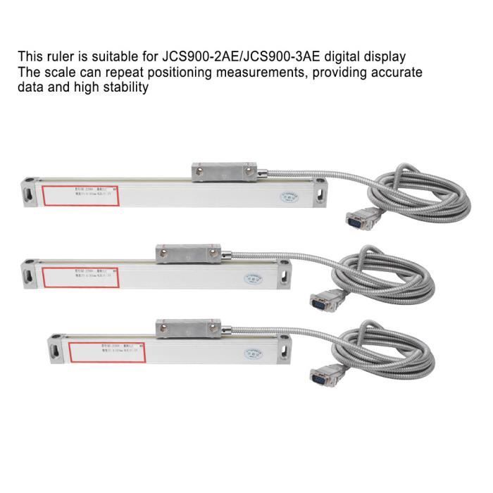 Échelle linéaire YOSOO - JCS900-2AE/JCS900-3AE - Course 0-100/300/500 mm - Précision ±5um ...
