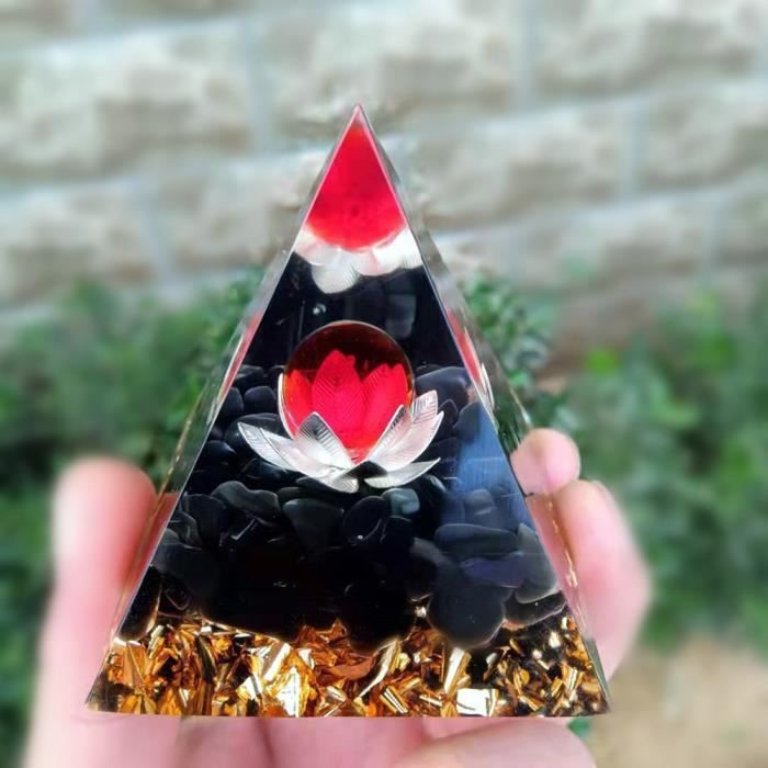PIERRE VENDUE SEULE,15--Pyramide Orgone en pierre naturelle, cristaux ...