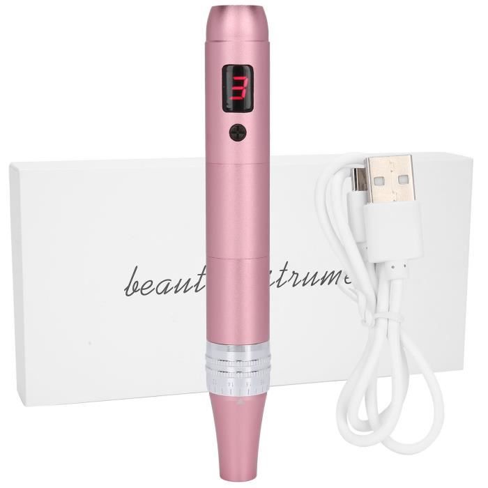 Zerone Stylo Derma Derma Pen professionnel Micro aiguille 3 vitesses ...