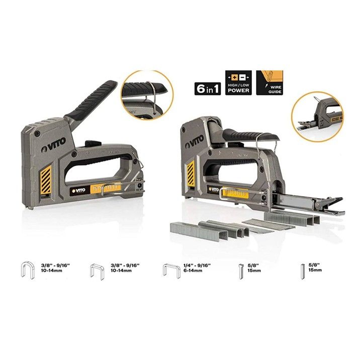 Agrafeuse et Cloueuse manuelle professionnelle 6 en 1 VITO - Cdiscount ...