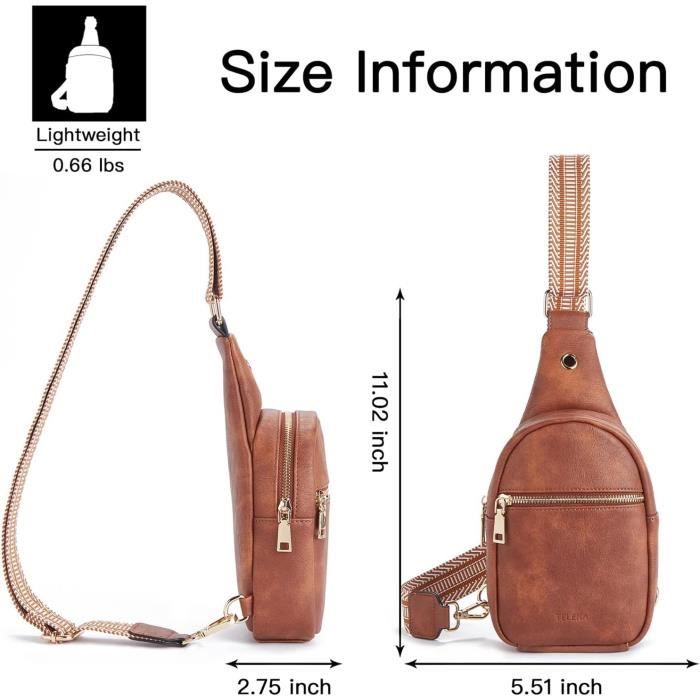 Femme Sac À Bandoulière, Sac De Poitrine Petit Sacs À Dos Fille Sacoche ...