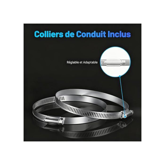 Gaine Flexible VMC 150mm x 5 Couches Renforcées Réduction du Bruit ...
