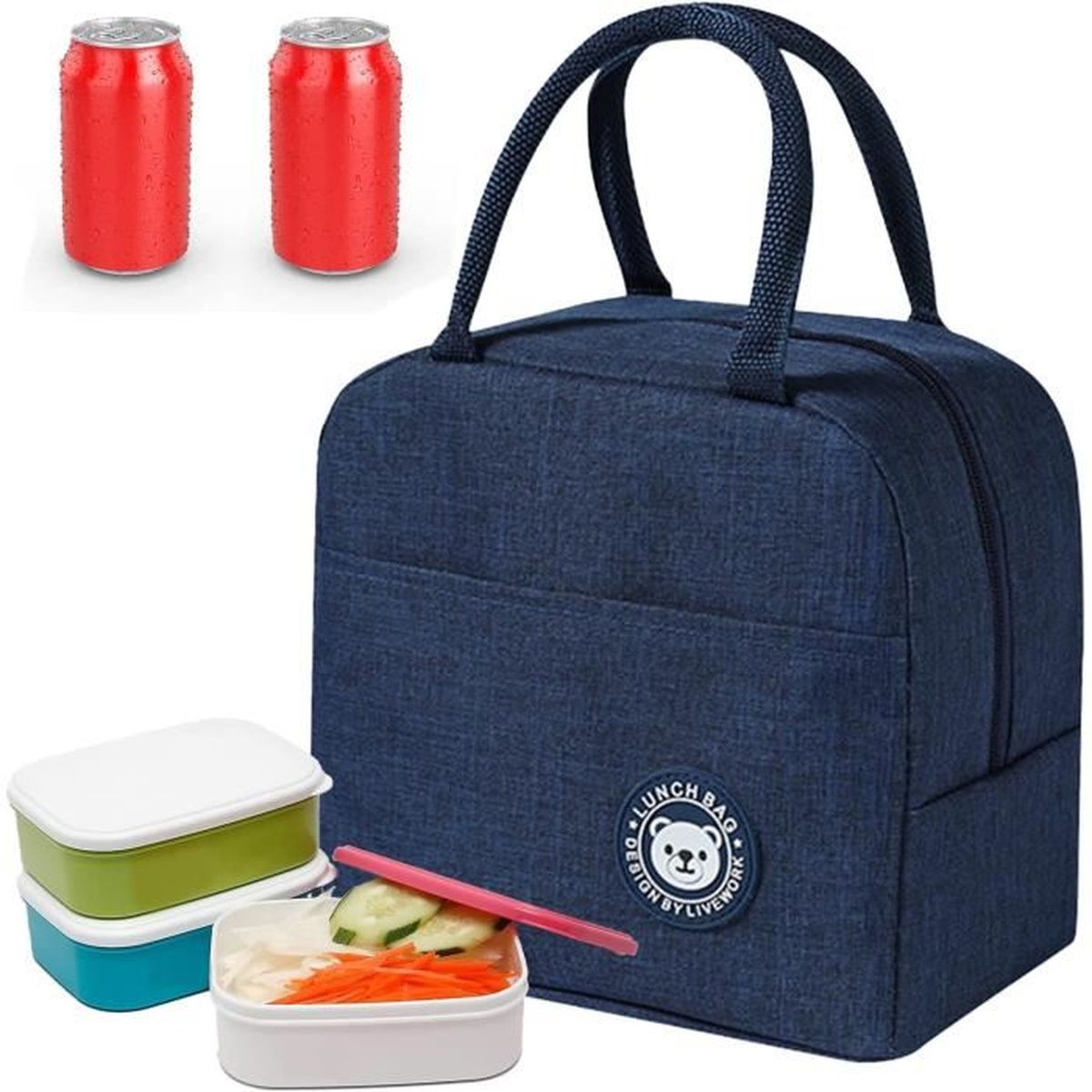 Sac Isotherme Repas 6L,Lunch Box Isotherme Portable Sac à Déjeuner ...