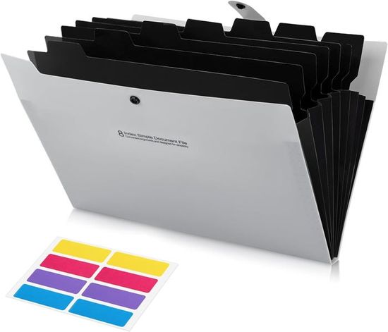 Trieur A4 Organiseur Document Trieur Compartiments Souple Trieur ...
