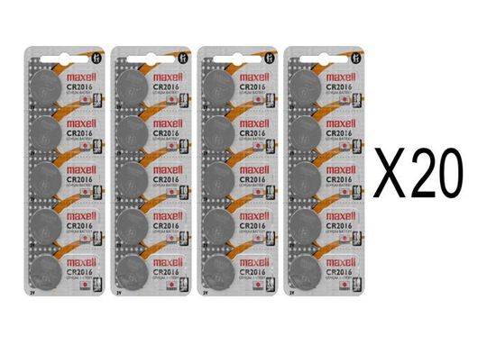 20 x Piles boutons Lithium CR2016 MAXELL - Cdiscount Bricolage