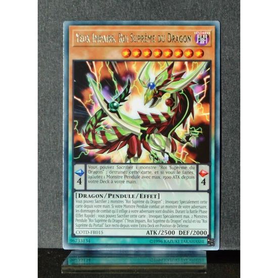 Carte YU-GI-OH COTD-FR015 Yeux Impairs, Roi Suprême du Dragon Rare NEUF FR - Cdiscount Jeux - Jouets