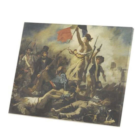 Tableau Décoratif Eugene Delacroix La Liberte Guidant le Peuple ...