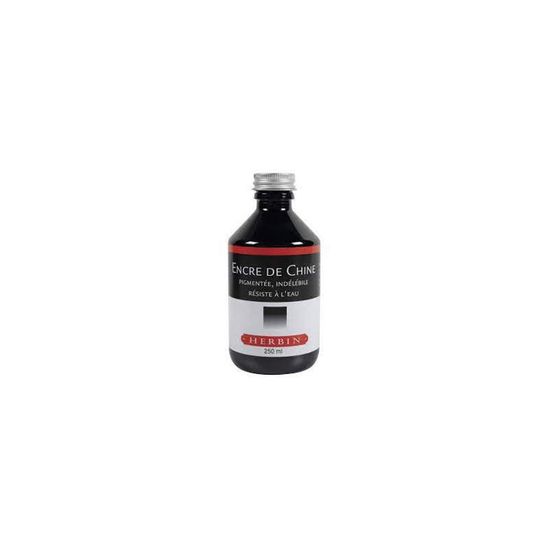 Encre de Chine - Noir - Calligraphie - Flacon de 250ml - Herbin - Cdiscount Beaux-Arts et ...
