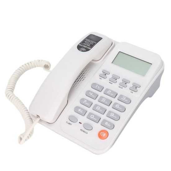 KX‑T2026CID Téléphone de Bureau Téléphone Fixe d'Hôtel de Maison Support 24 Sonneries telephonie ...