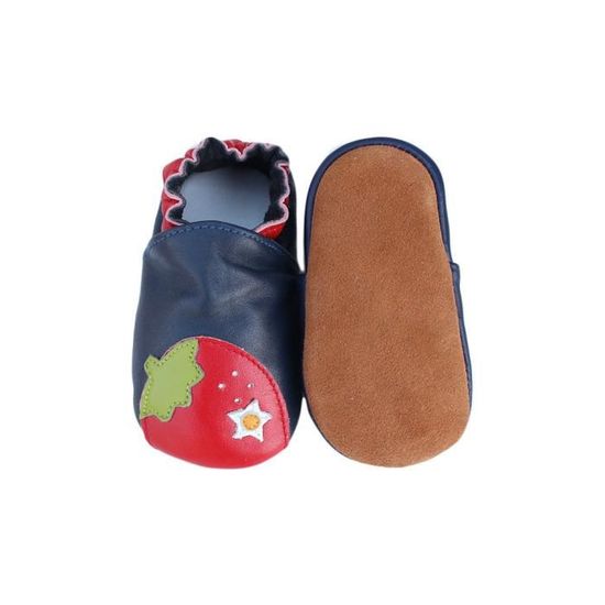 Pantoufles en Cuir, Chaussures rampantes, Pantoufles pour bébés en Cuir ...